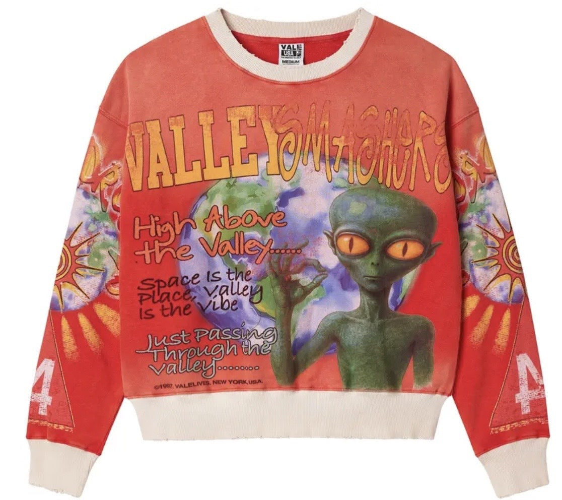 VALE FOREVERRED ALIEN CREWNECK – Overtime By Timeless